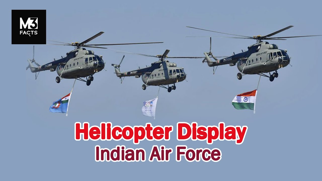 Indian Air Force Helicopter Display | Multiple Formations by the ...