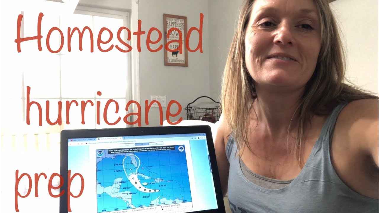 Preparing the homestead for Hurricane Ian - YouTube