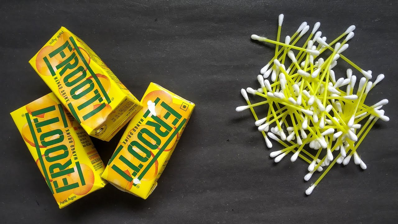 Beautiful Craft From Frooti Box | Best Out Of Waste Craft With Frooti ...