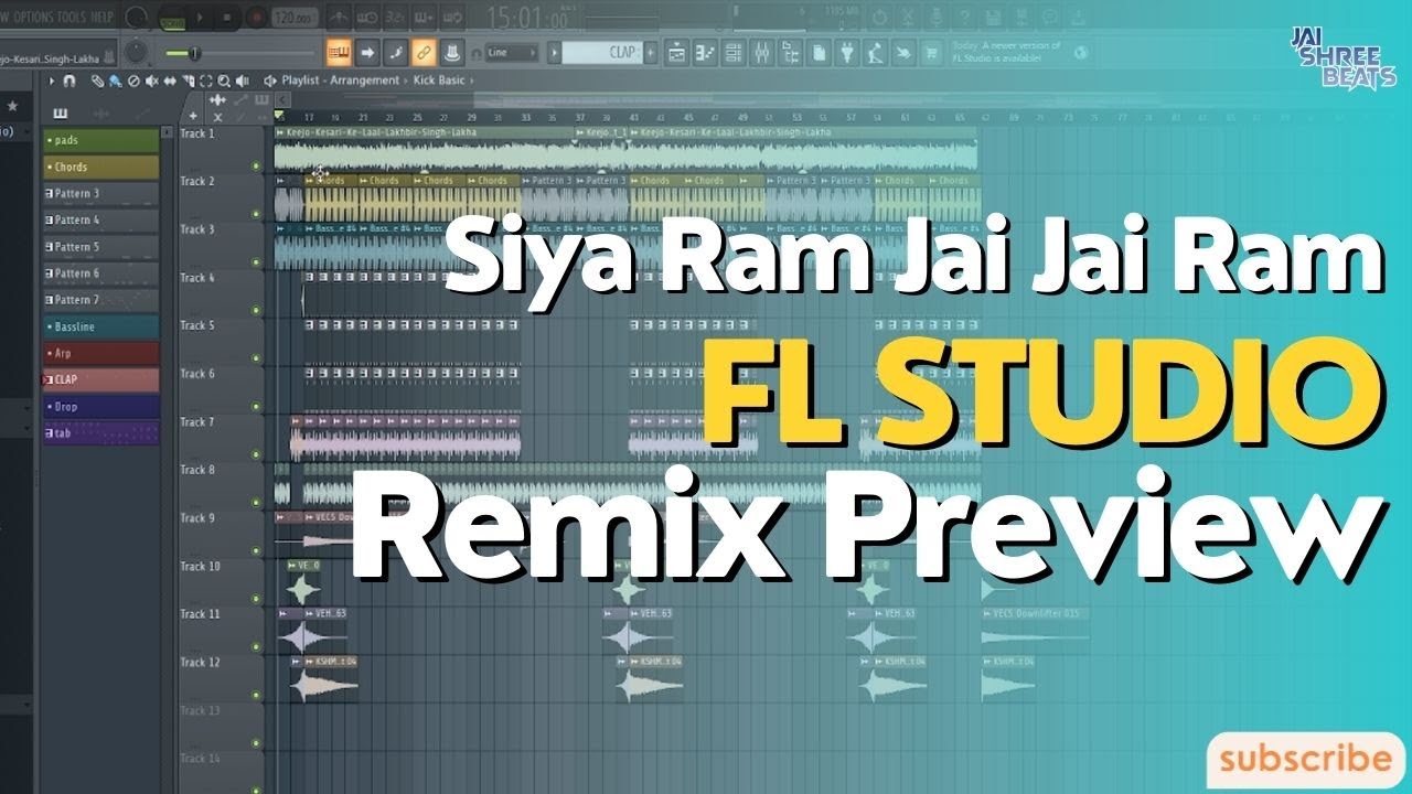 siya ram jai jai ram song fl studio preview mix - YouTube
