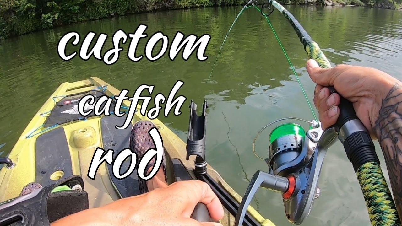 custom catfish rod by @bigbuboutdoors - YouTube