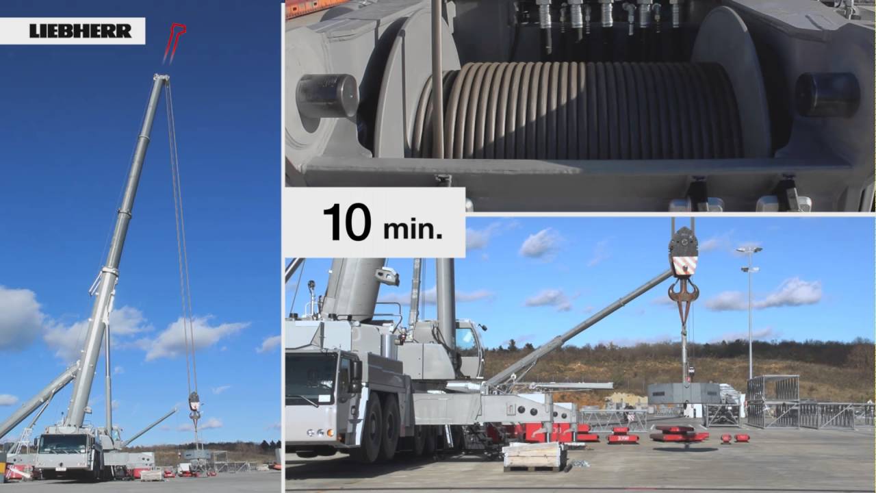 Liebherr - Measures to extend the service life for hoist ropes - YouTube