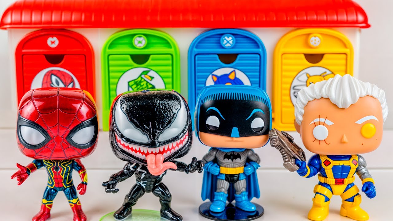 Most ASMR Garage | How I Made VS SPIDERMAN, VENOM, BATMAN, CABLE in 4 ...