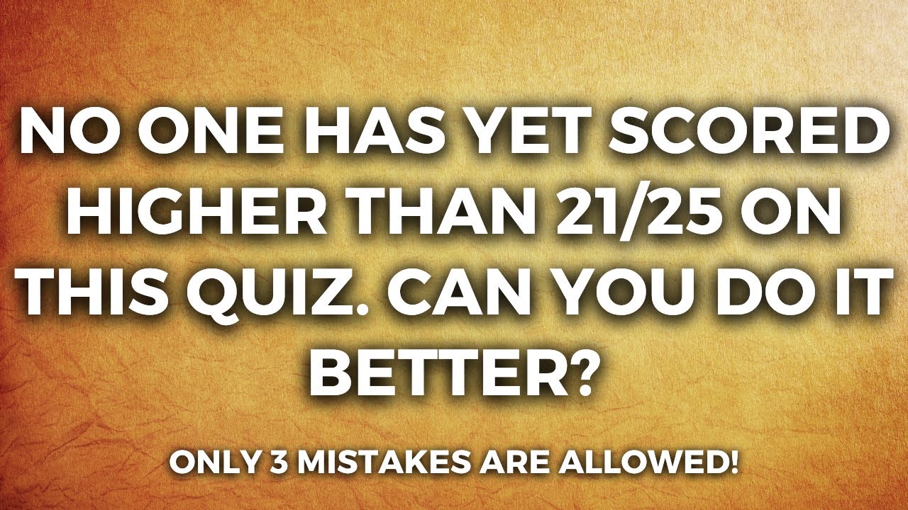 25 World History Trivia Questions - YouTube