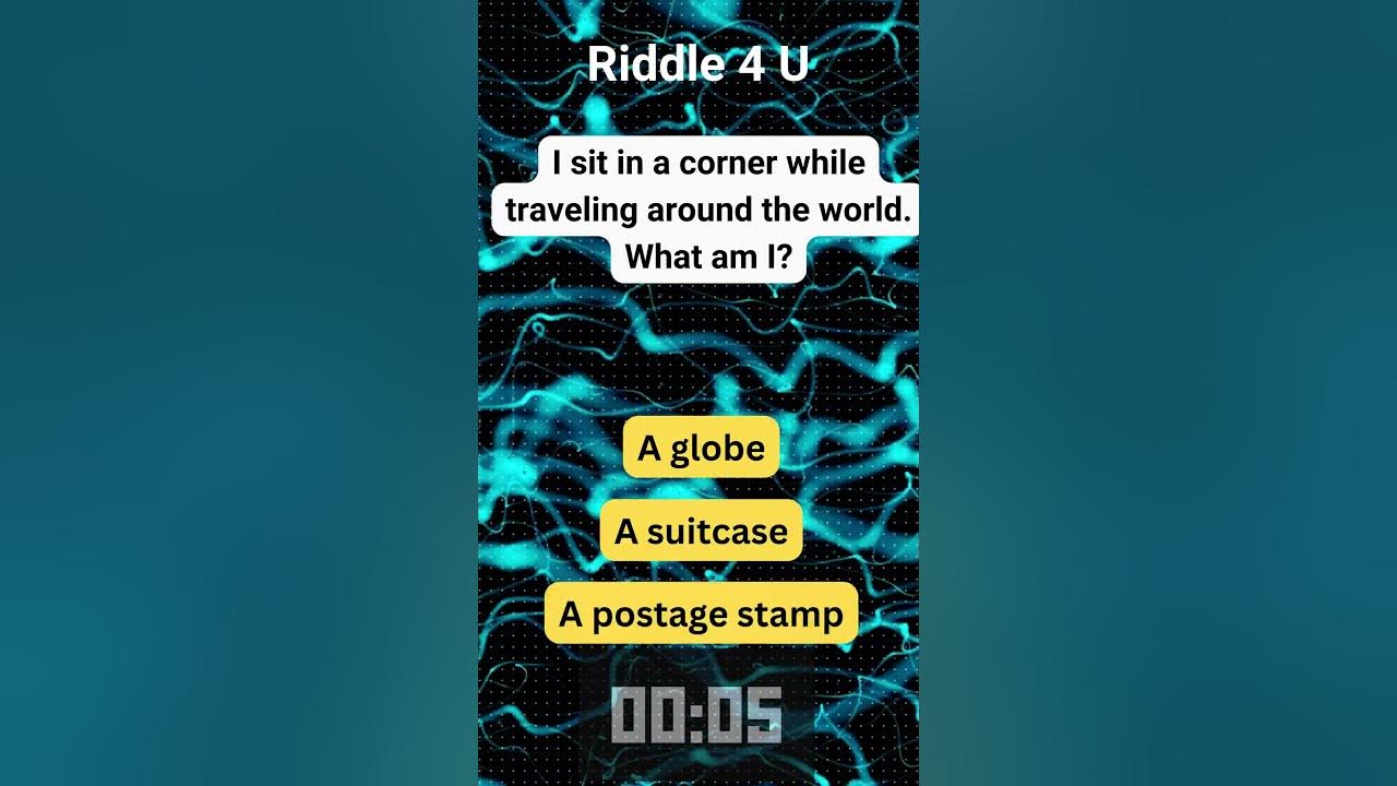 Clever Riddle - What Sits in Corner & Travels The World? #riddles # ...