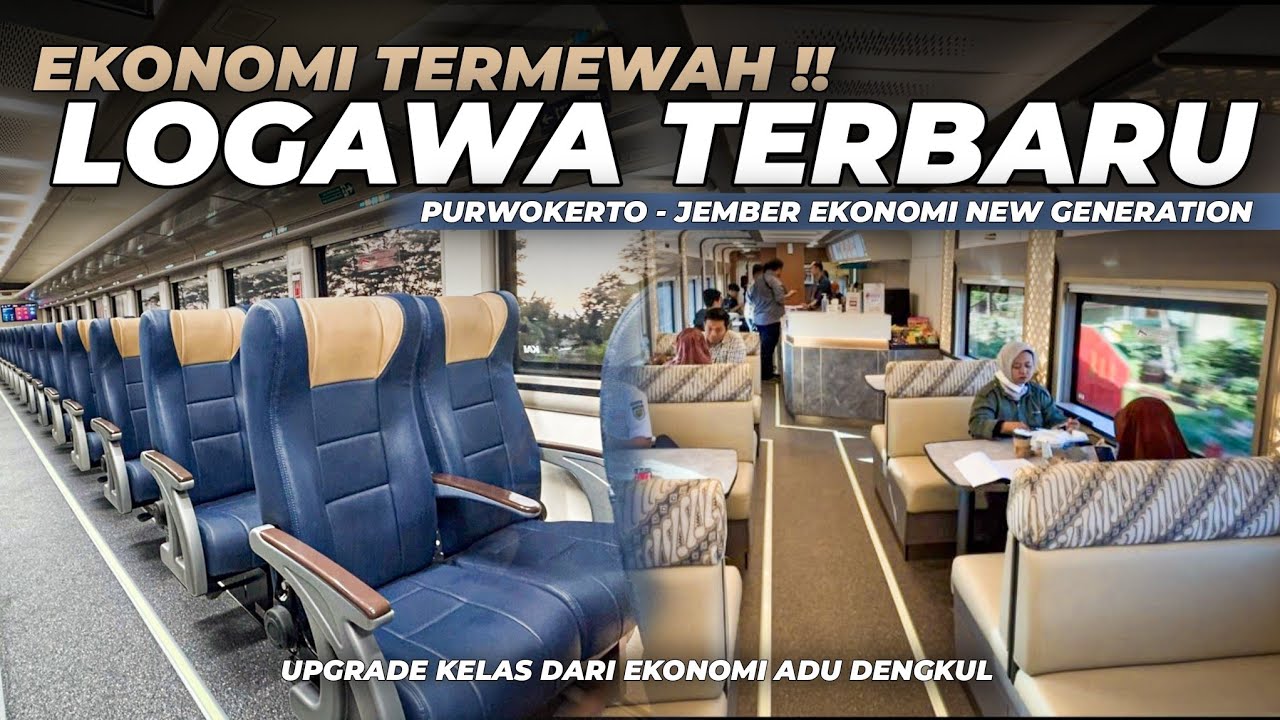 UPGRADE RASA EKSEKUTIF😍 KERETA EKONOMI TERMEWAH PURWOKERTO - JEMBER ...