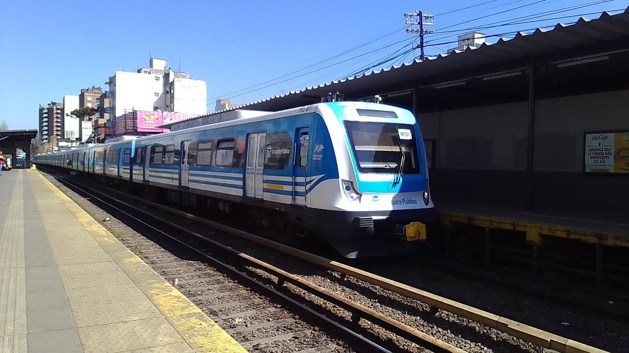 Formación EMU CSR SFM RC01 entrando a Morón rumbo a Once!! - YouTube