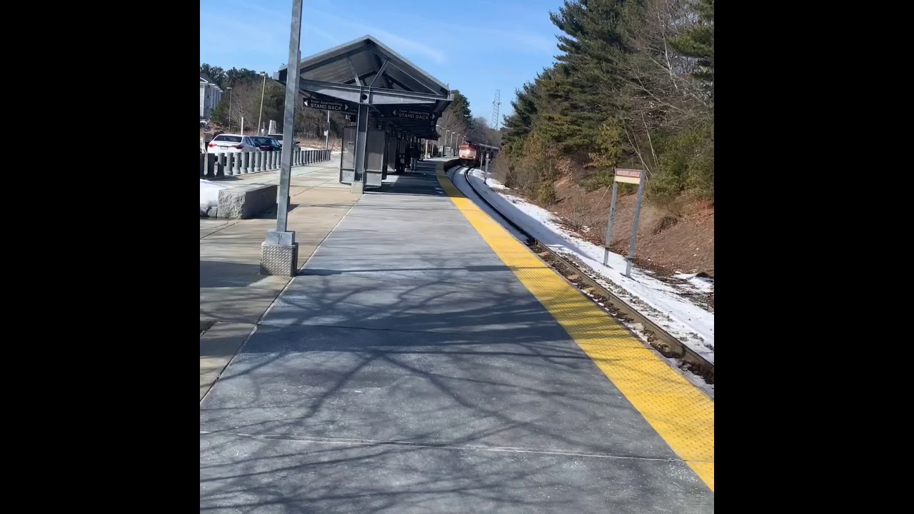 Mbta in Middleborough (very grumpy 😡 engineer) - YouTube