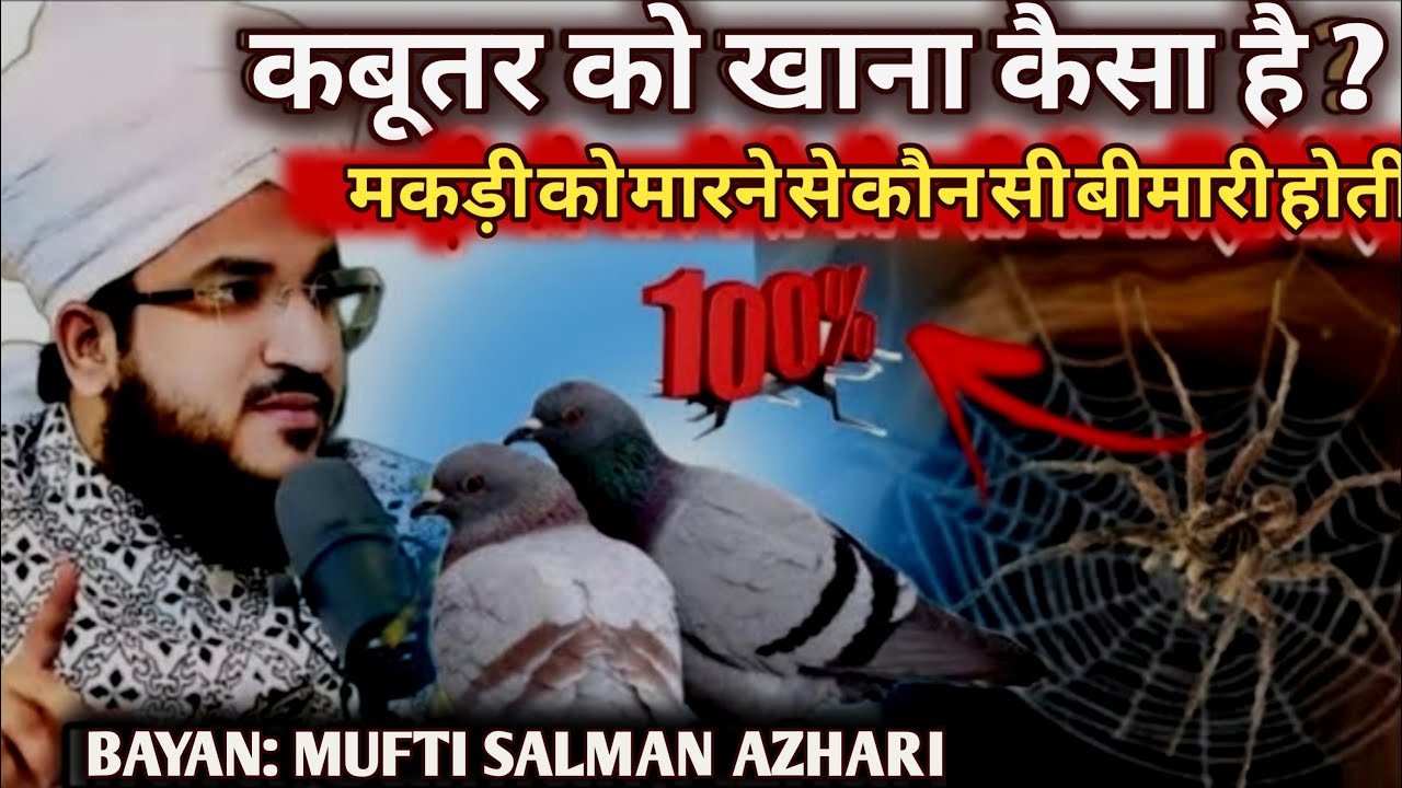 Makdi ka Jala saaf karna chahie ? Kabutar khana kaisa hai ? MUFTI ...