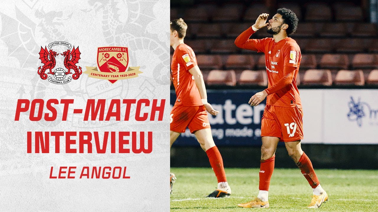 INTERVIEW: Lee Angol Delighted After Orient Beat Morecambe - YouTube