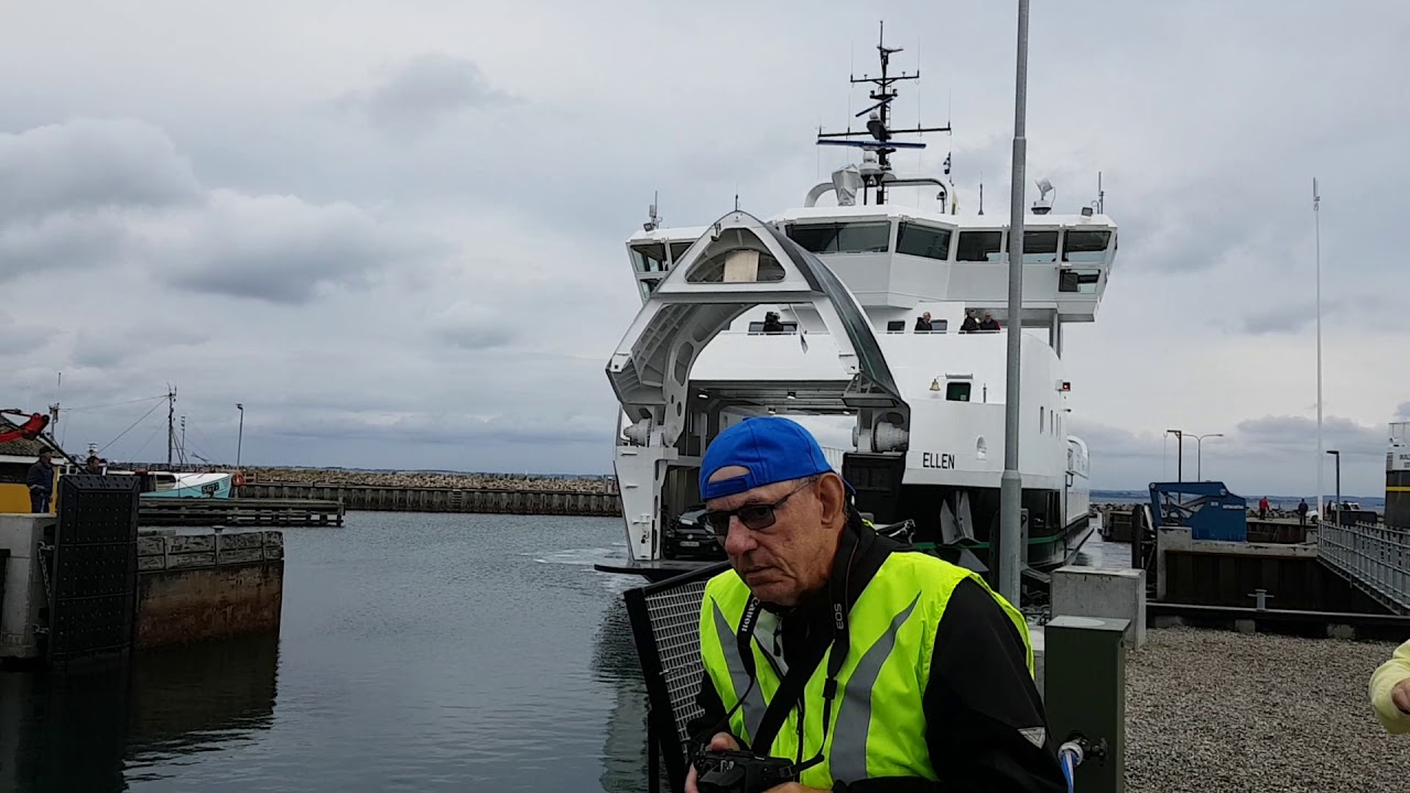 Elecric ferry Ellen coming back to Søby, Ærø, Denmark from its ...