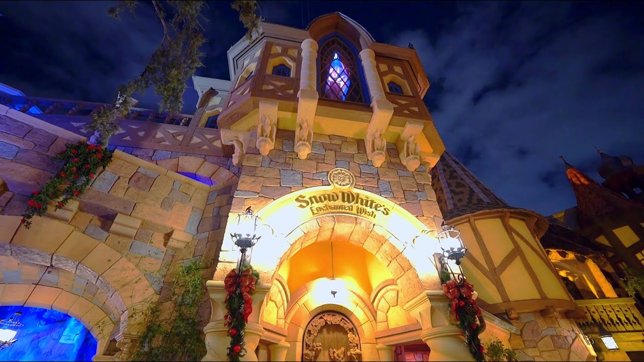 [December 2021] Snow Whites Enchanted Wish Ride At Disneyland LOWLIGHT ...