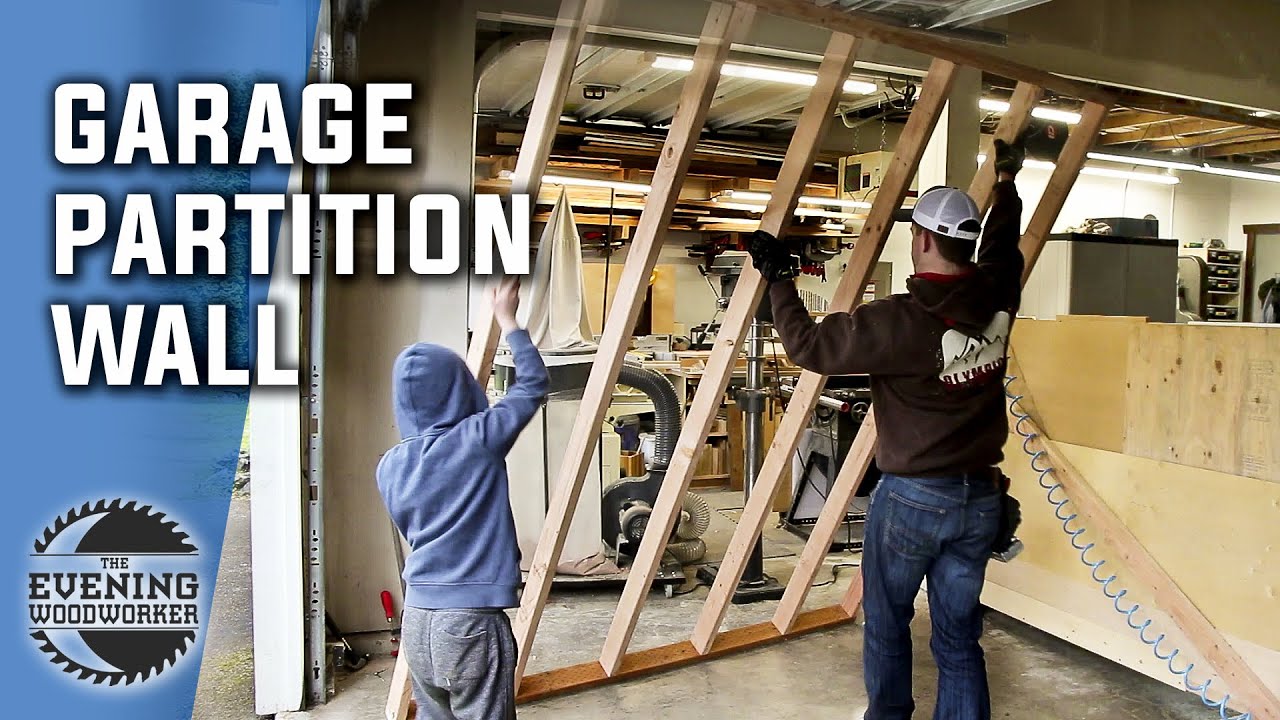 You Need a Partition Wall in Your Shop! | Evening Woodworker - YouTube