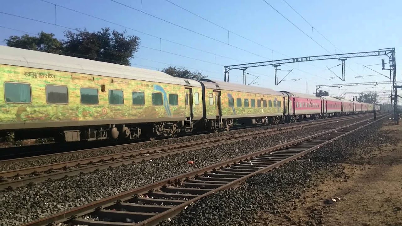 Train no. 12214/12213 LGD WAP7 with SWR PRIDE DELHI SARAI ROHILLA ...