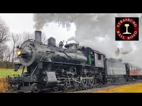 Strasburg Rail Road #475 Steam Locomotive - YouTube
