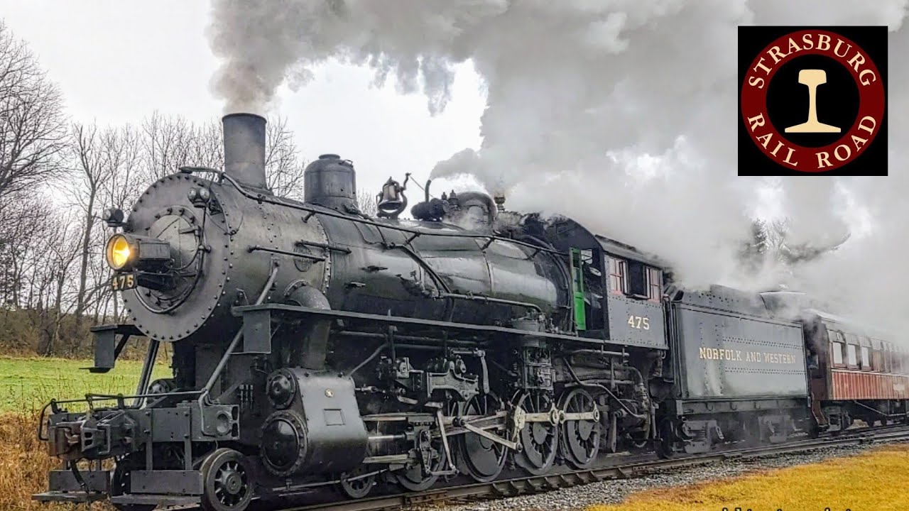 Strasburg Rail Road #475 Steam Locomotive - YouTube