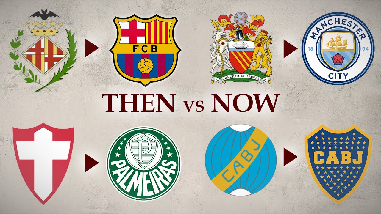 Football Logos Then vs Now - YouTube