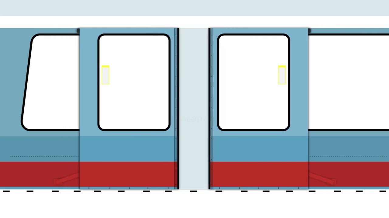 SMRT Bukit Panjang LRT - Doors Animation - YouTube
