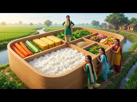 4 Sisters Made the World’s Biggest Bento Box! 😱🍱 | Giant Bento Food Adventure