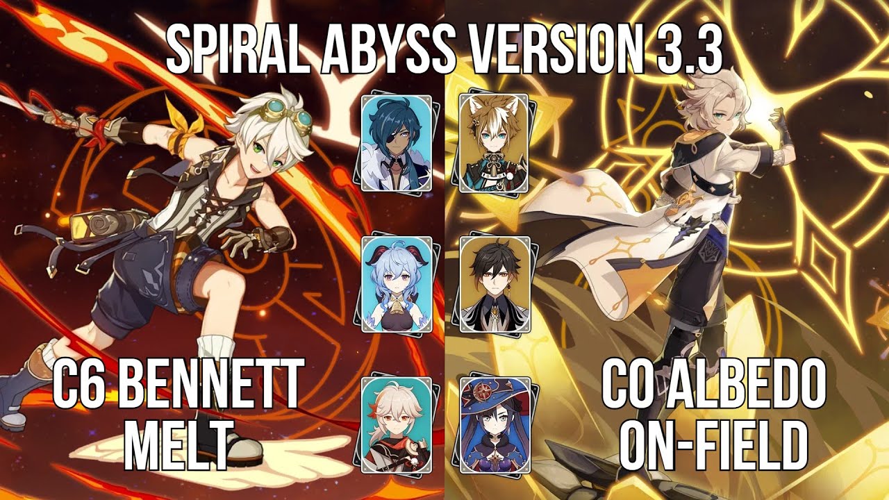 C6 Bennett Melt - C0 Albedo On-Field | 3.3 Spiral Abyss Floor 12 ...