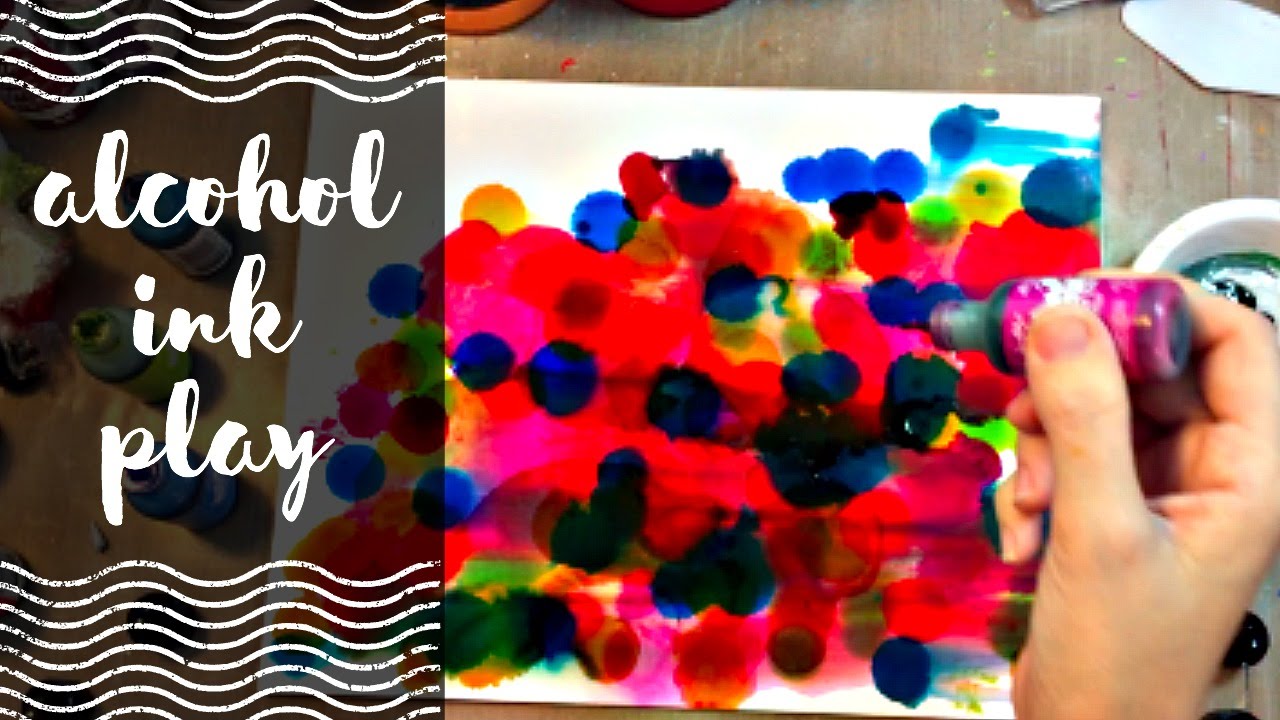 Alcohol Ink Play - YouTube