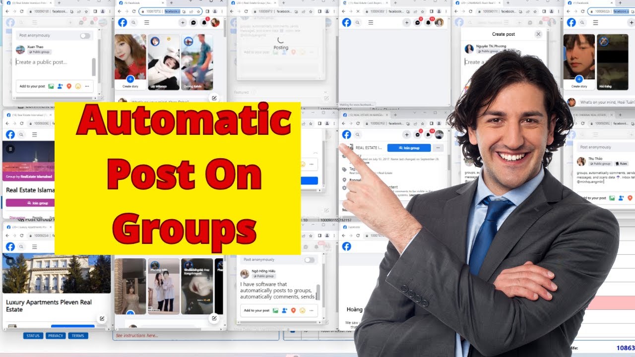 Automatic Post On Facebook Groups | Auto Post On Facebook - YouTube