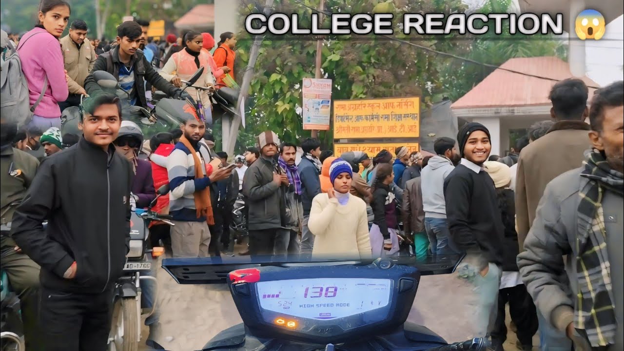 college cute girl 😍 reaction best Baik zx10r 😱 super Baik motovloger ...