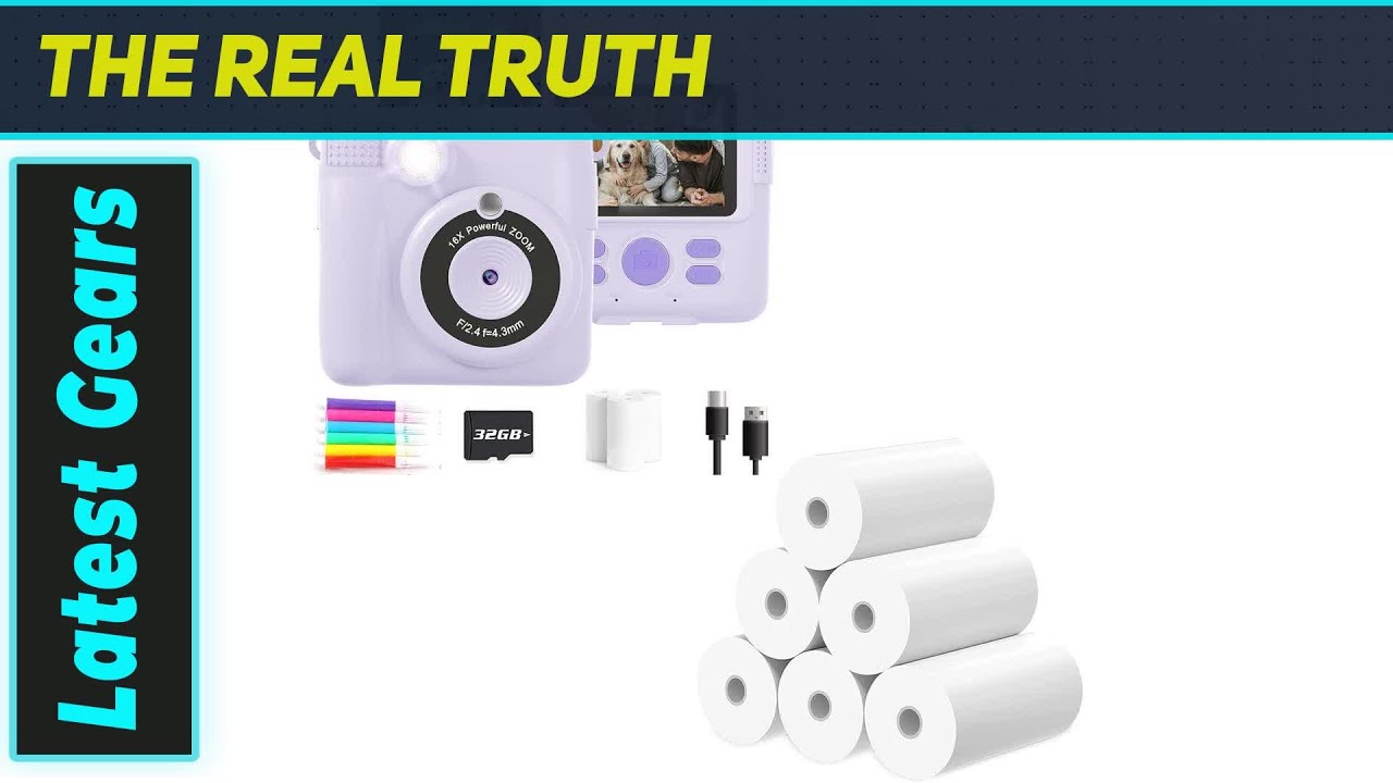 Anchioo Instant Print Camera Kit: Purple Perfection for Instant Photos ...
