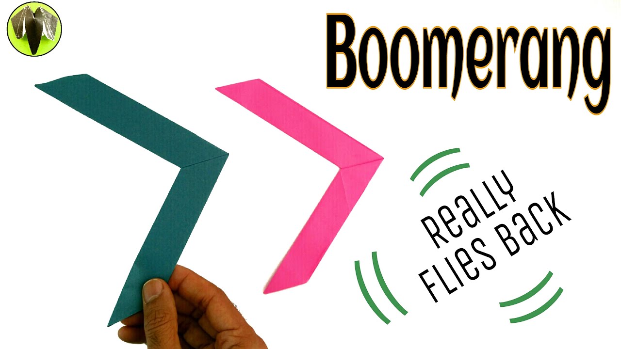 Boomerang - DIY Origami Tutorial by Paper Folds ️ - YouTube