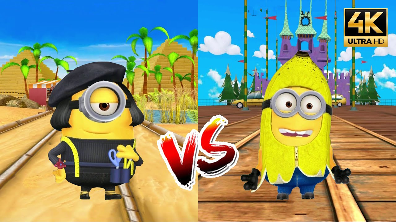 Minion Rush Race - Minion Rush Couturier Stuart Minion Vs Banana man ...