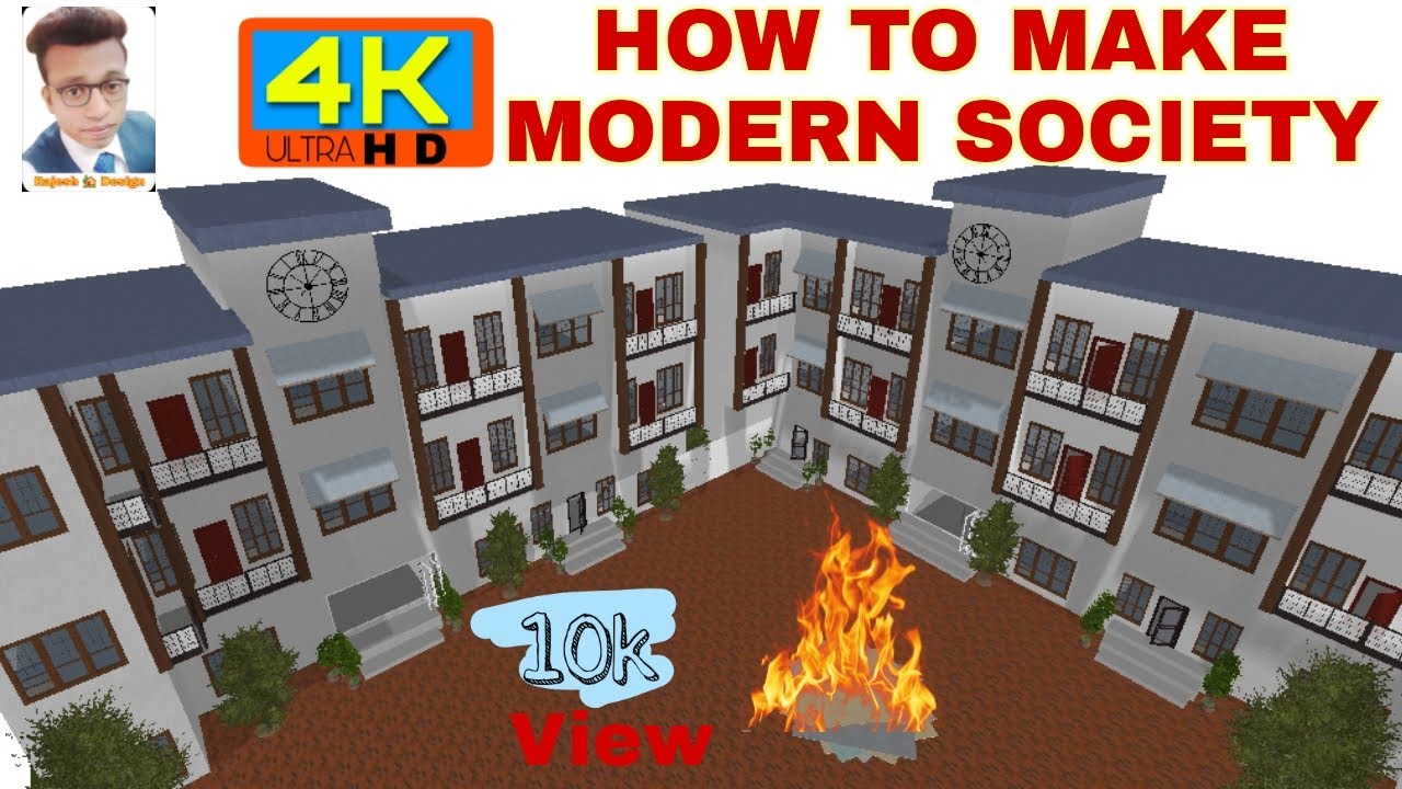 HOW TO MAKE MODERN SOCIETY BUILDING, STEP BY STEP FULL DETAILED VIDEO ...