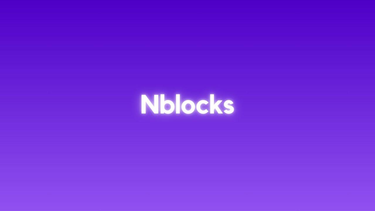 Nblocks introduction video - YouTube