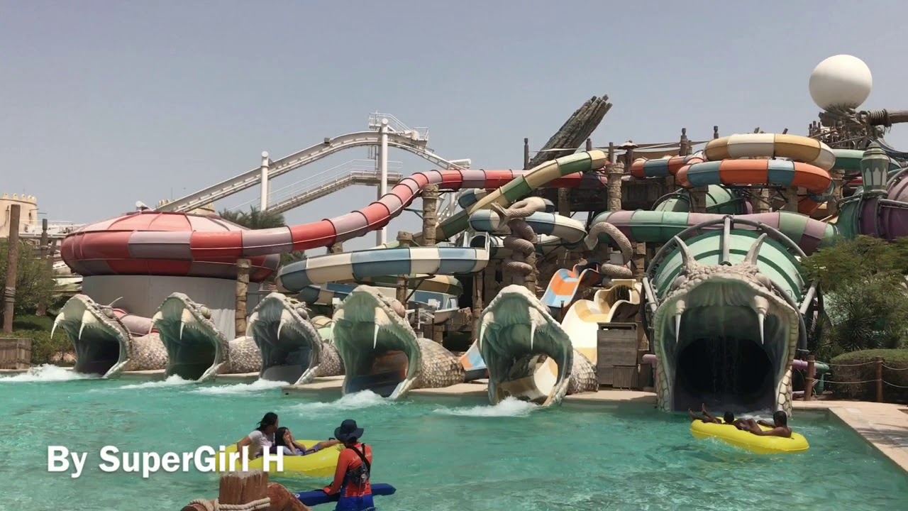 Yas Waterworld Abu Dhabi Slither Slides - Aug 2017 | By SuperGirl H ...