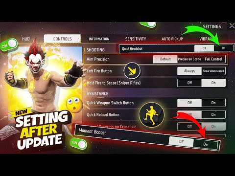 New Control Setting After Update💀🔥| Headshot Setting Free Fire | Pro Player Setting in free fire