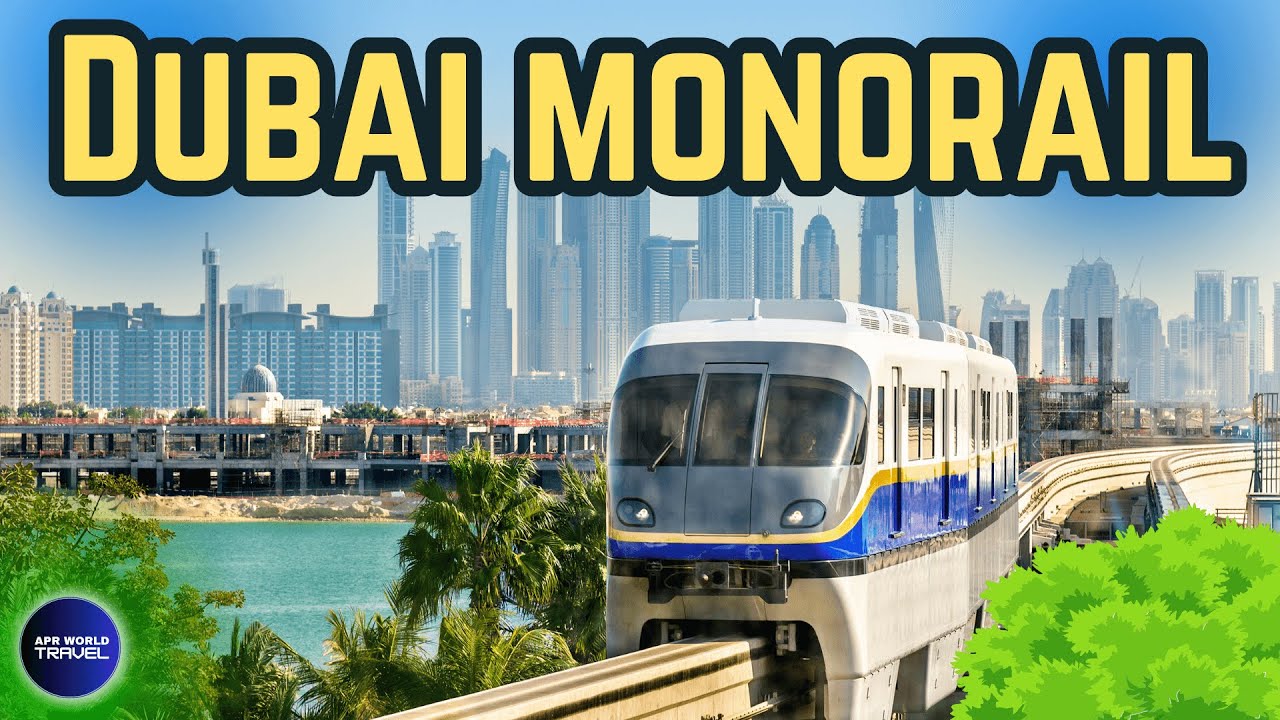 [4K] Dubai Monorail Palm Jumeirah | Driverless Train | Things to do in ...