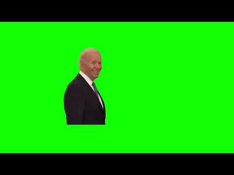 Joe Biden Walking Away with an Evil Smile meme - Green Screen