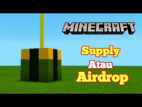 TUTORIAL MEMBUAT AIRDROP ATAU SUPPLY | MINECRAFT PE - YouTube