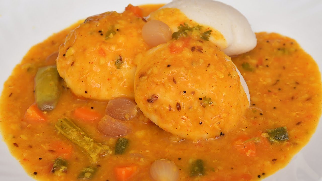 Tiffin Sambar Recipe/ Idly Sambar Recipe/ Hotel Sambar Recipe - YouTube