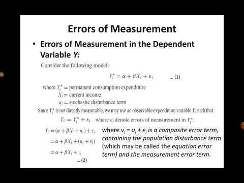 Model Specification Errors Part V - YouTube
