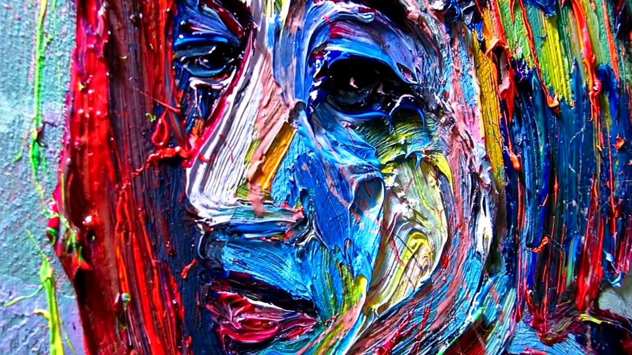 x917 original oil painting on canvas expressionism artist gallery - YouTube