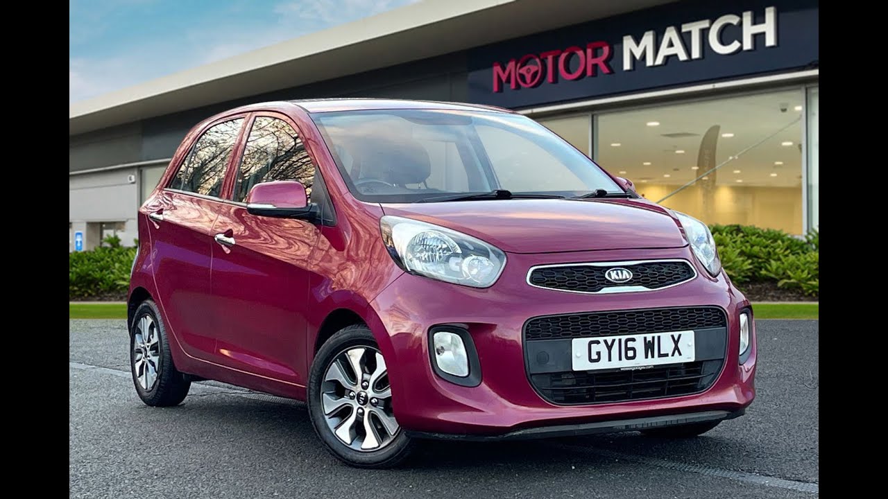 Used Kia Picanto 1.25 2 in Pink -GY16WLX- Motor Match Bolton - YouTube