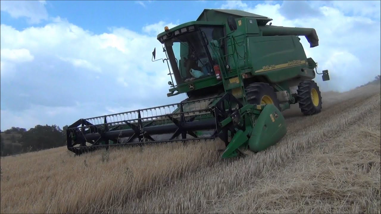 John deere 9540i CWS Hillside combine - YouTube