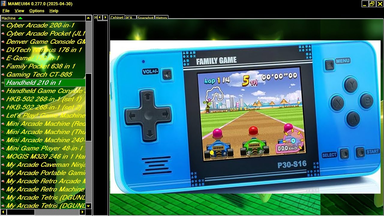 ATTRACT MODE MAME MESS HANDHELD 210IN1 Unknown NES ENHANCED INSPIRED ...