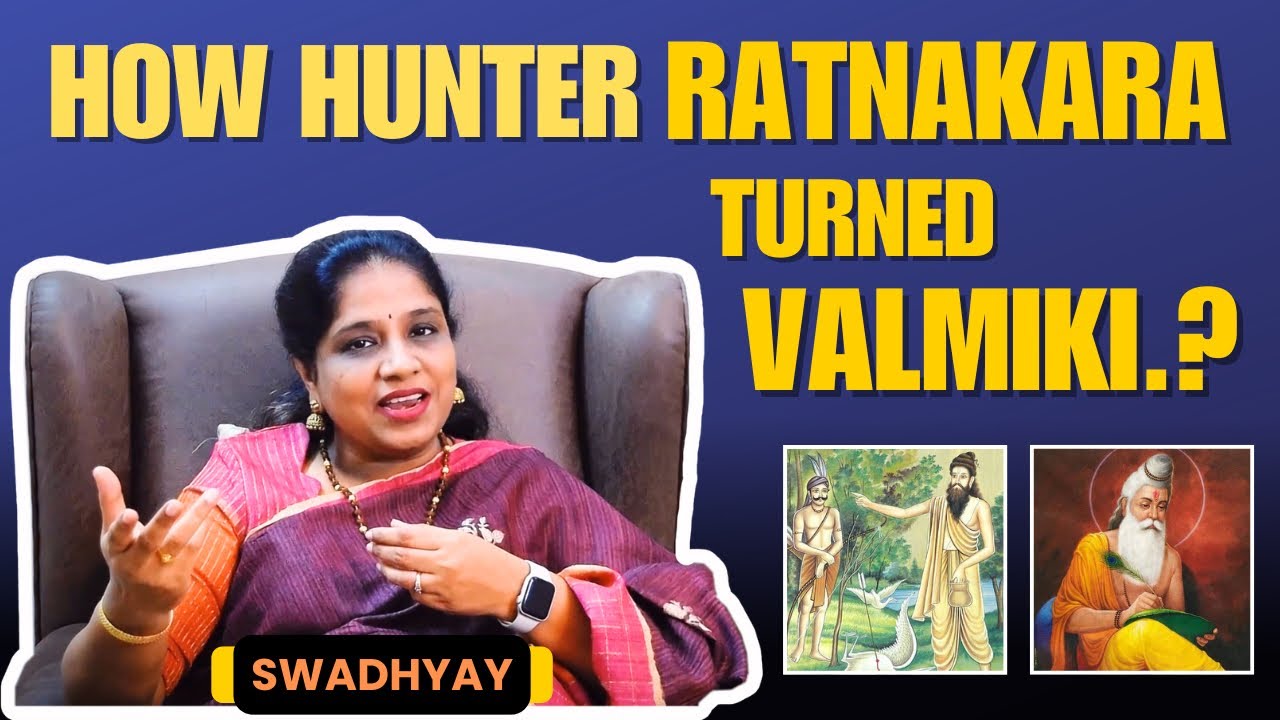 How Hunter Ratnakara Turned Valmiki.⁉️#valmiki #ramayan #swadhyay # ...