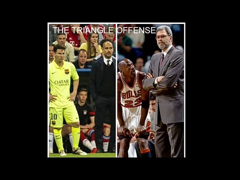The "TRIANGLE OFFENSIVE" Phil Jackson vs Pep Guardiola. - YouTube