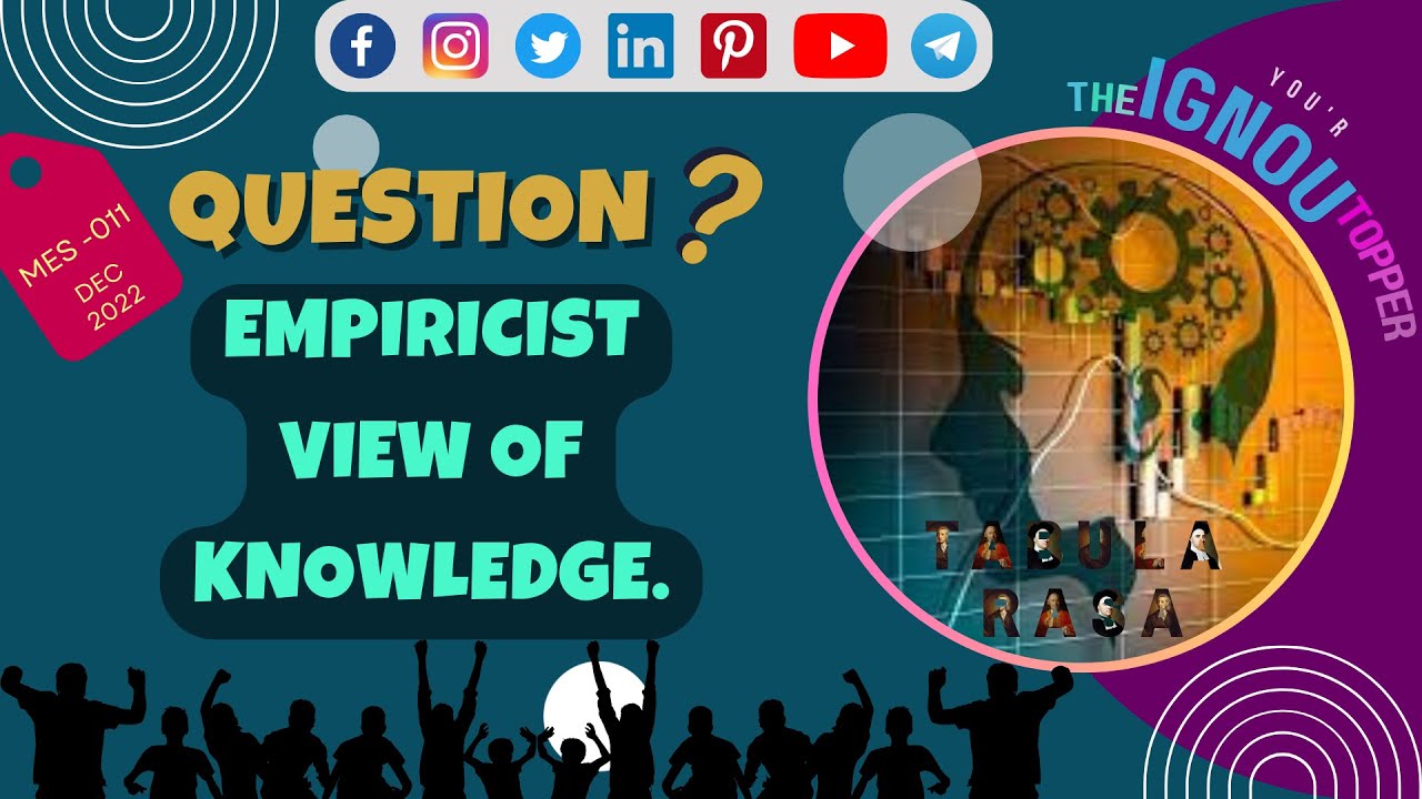 EMPIRICIST VIEW OF KNOWLEDGE | EMPIRICISM | IGNOU | MAEDU - YouTube