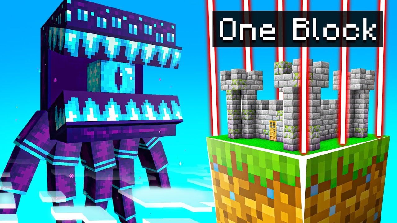 Cosmic Fiend vs Most Secure One Block in Minecraft... - YouTube