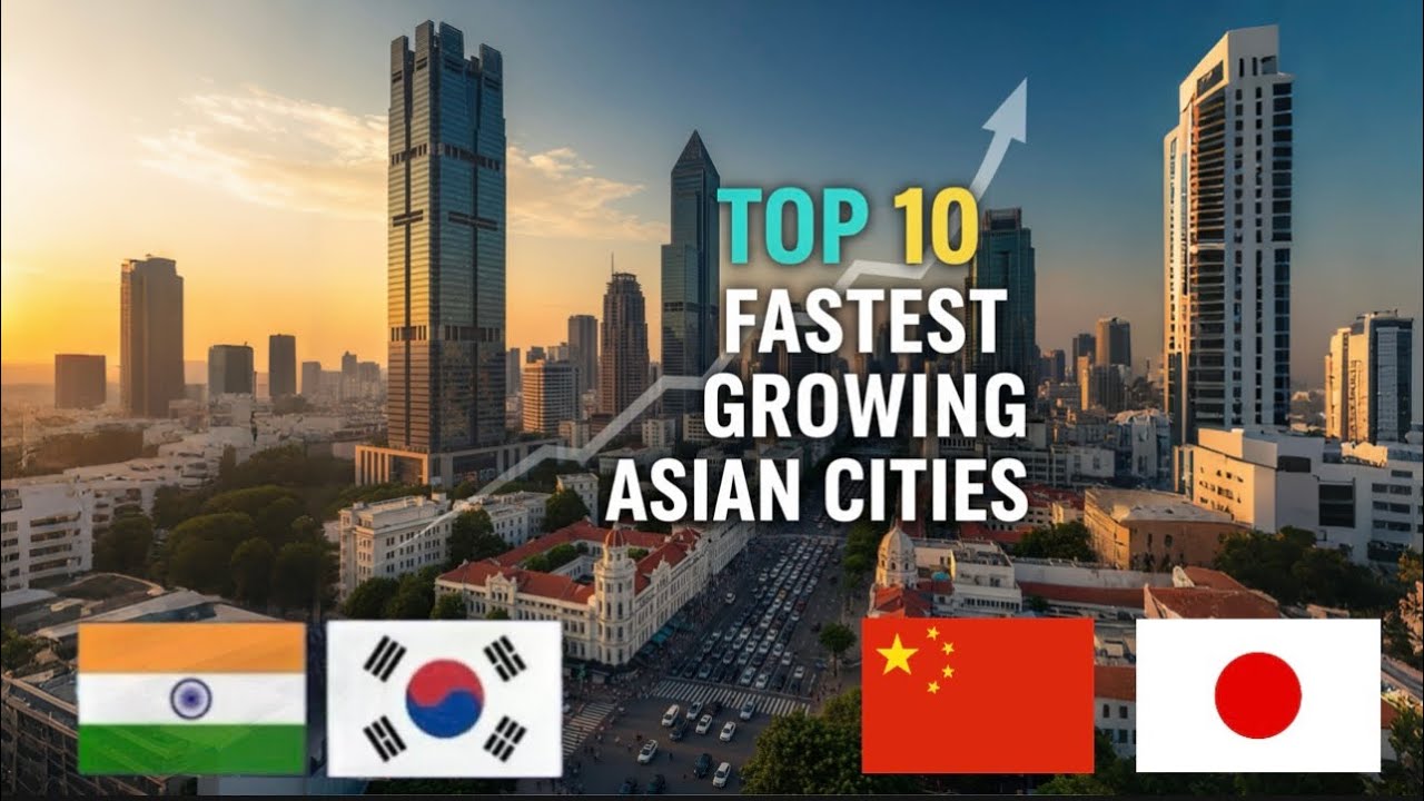 Top 10 Fastest Growing Asian Cities That Will Beat the West - YouTube