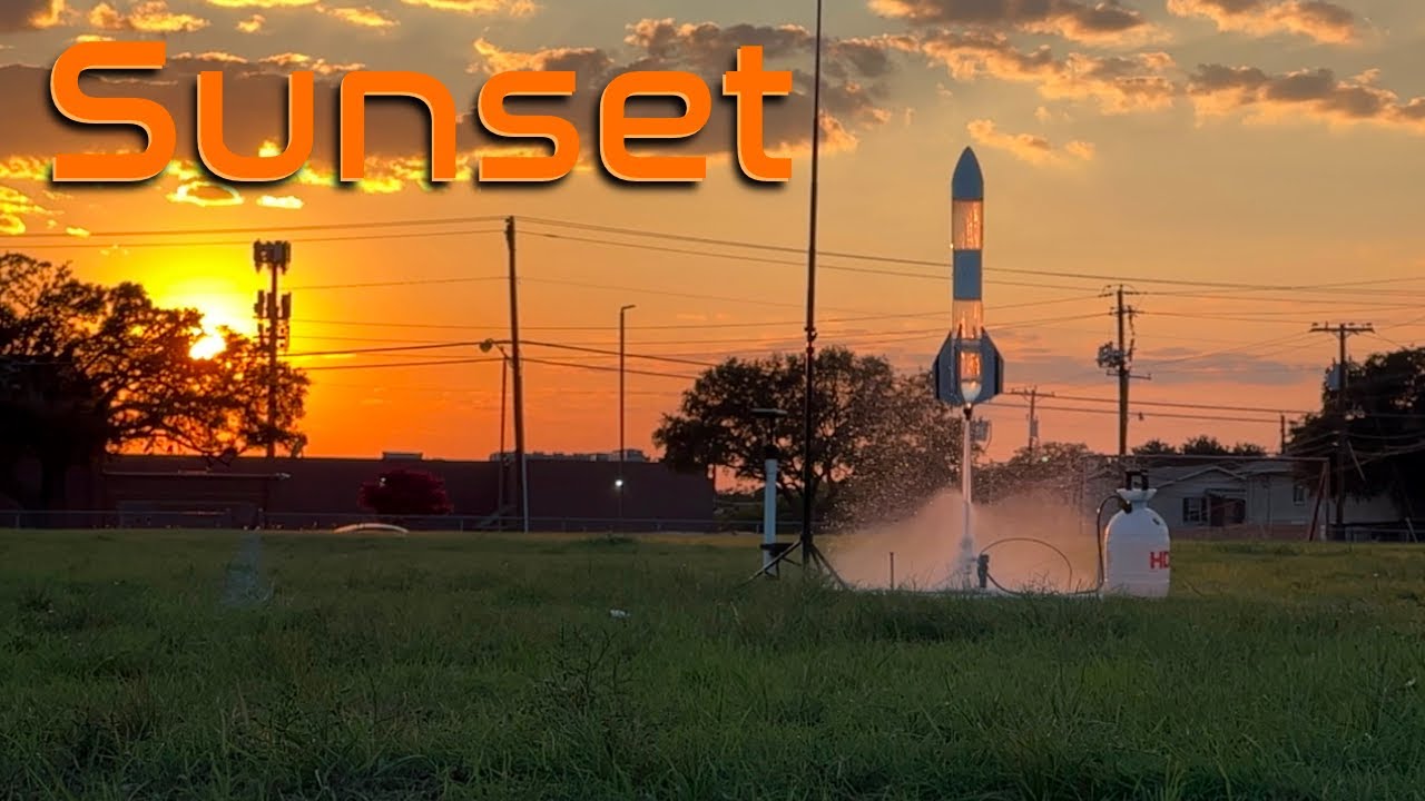 Launching Rockets at Sunset - YouTube