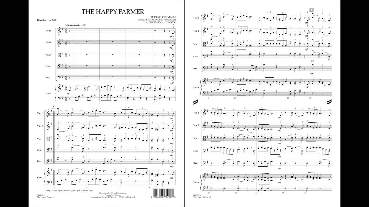 The Happy Farmer by R. Schumann/arr. Whistler & Hummel - YouTube